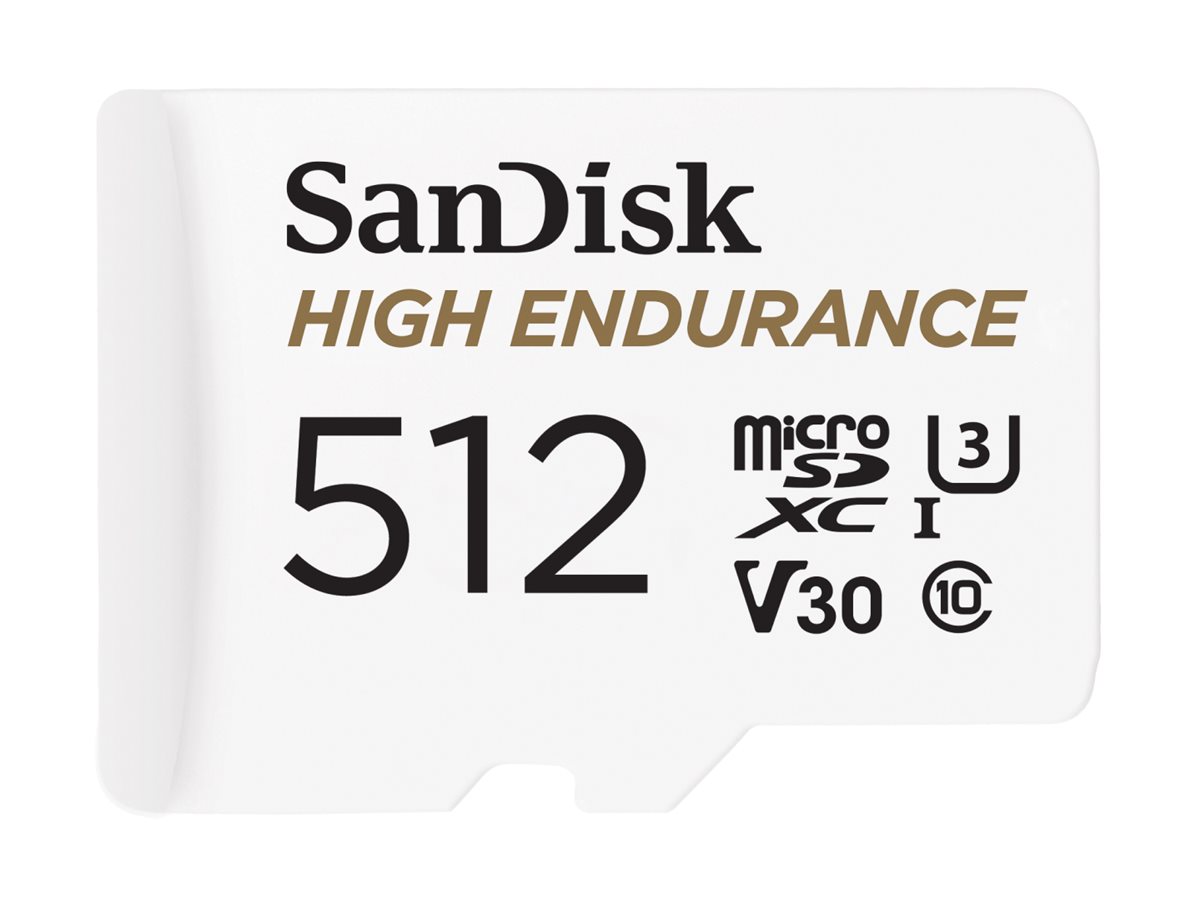 Sandisk High Endurance microSDXC 512GB U3 V30 (R100 / W40 MB/s ...